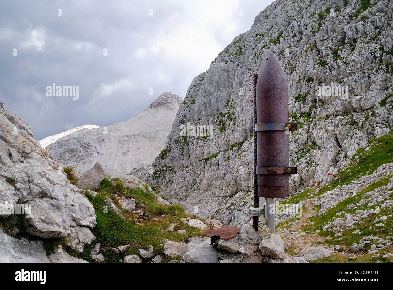 Slovenia, mount Batognica (monte Rosso). The mountain was the field of ...