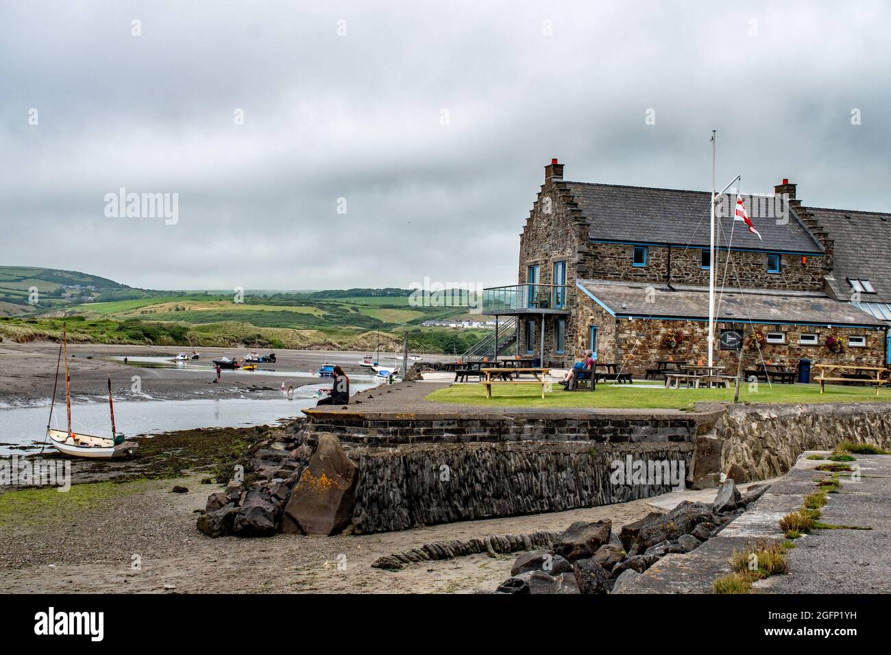 Newport Boat Club, The Parrog, Pembrokeshire, Wales Stock Photo - Alamy
