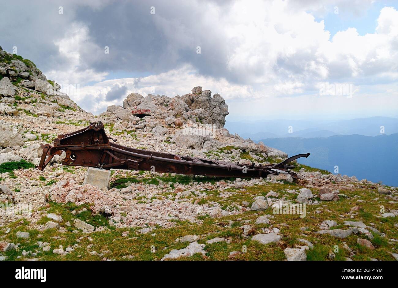 Slovenia, mount Batognica (monte Rosso). The mountain was the field of ...