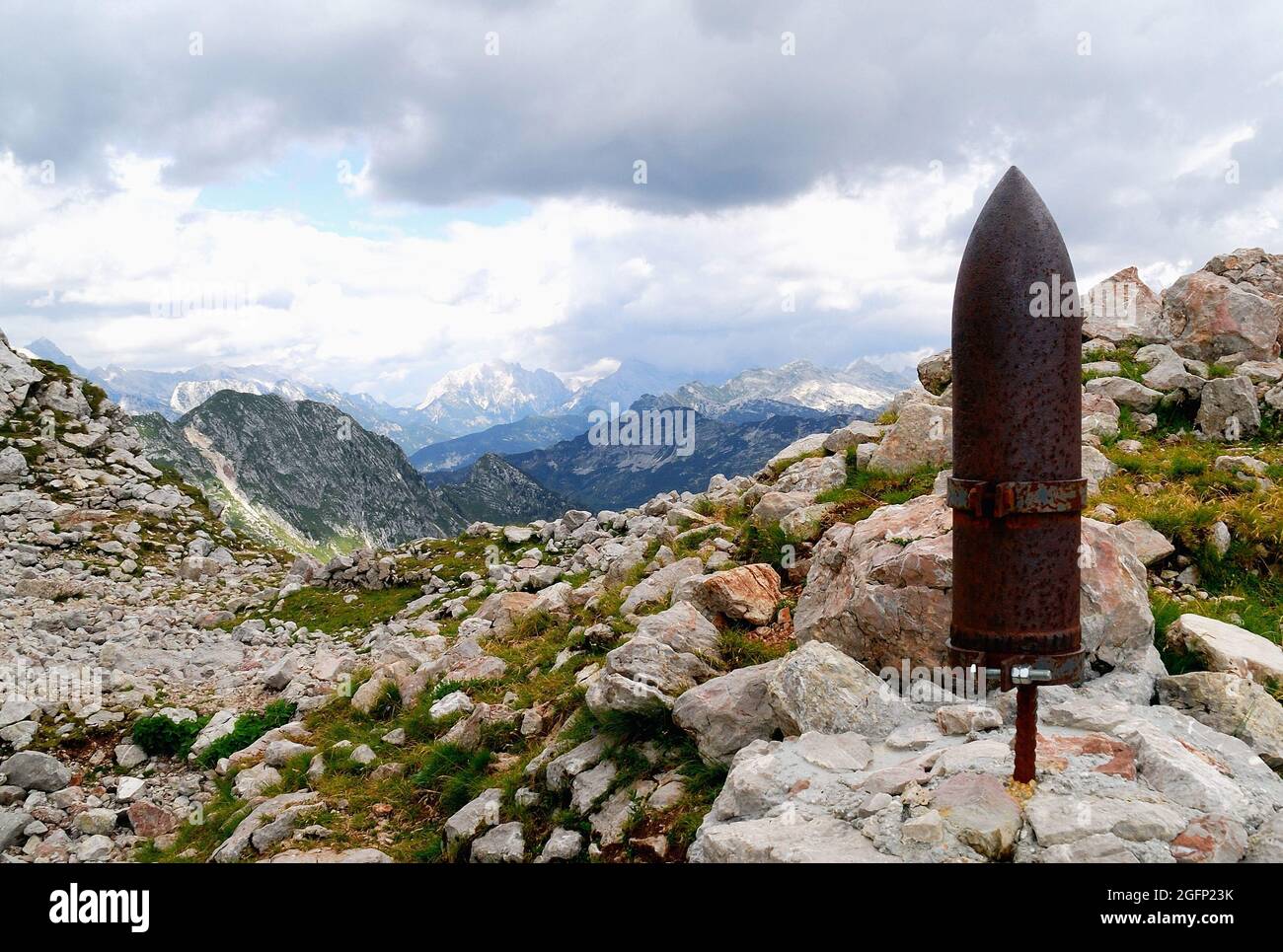 Slovenia, mount Batognica (monte Rosso). The mountain was the field of ...