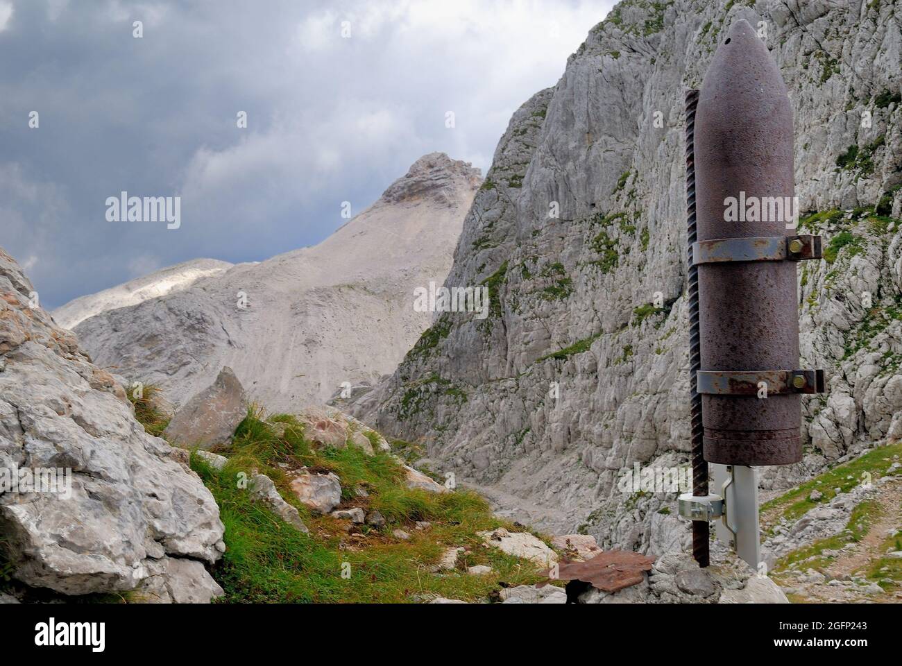 Slovenia, mount Batognica (monte Rosso). The mountain was the field of ...