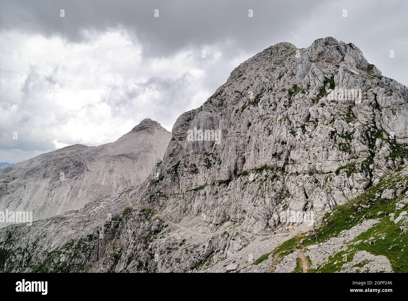 Slovenia, mount Batognica (monte Rosso). The mountain was the field of ...