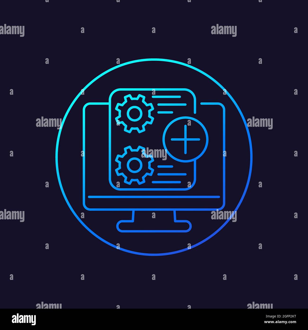 add new project, task line vector icon Stock Vector Image & Art - Alamy