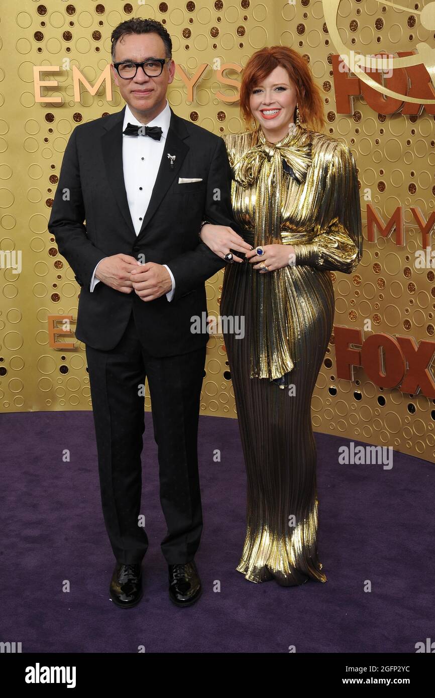Los Angeles - CA -20190922 - The 71st Primetime Emmy Awards -PICTURED: Fred ArmisenNatasha ...