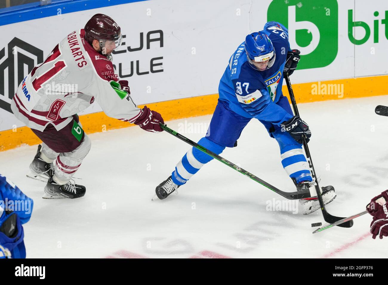 Riga, Arena Riga, Olympic Qualification, Italy. 26th Aug, 2021. Latvia ...