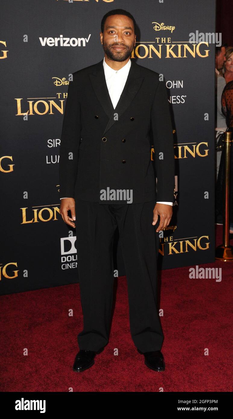 Hollywood - CA - 07/09/2019 The Lion King Los Angeles Premiere -PICTURED: Chiwetel Ejiofor Sara ...
