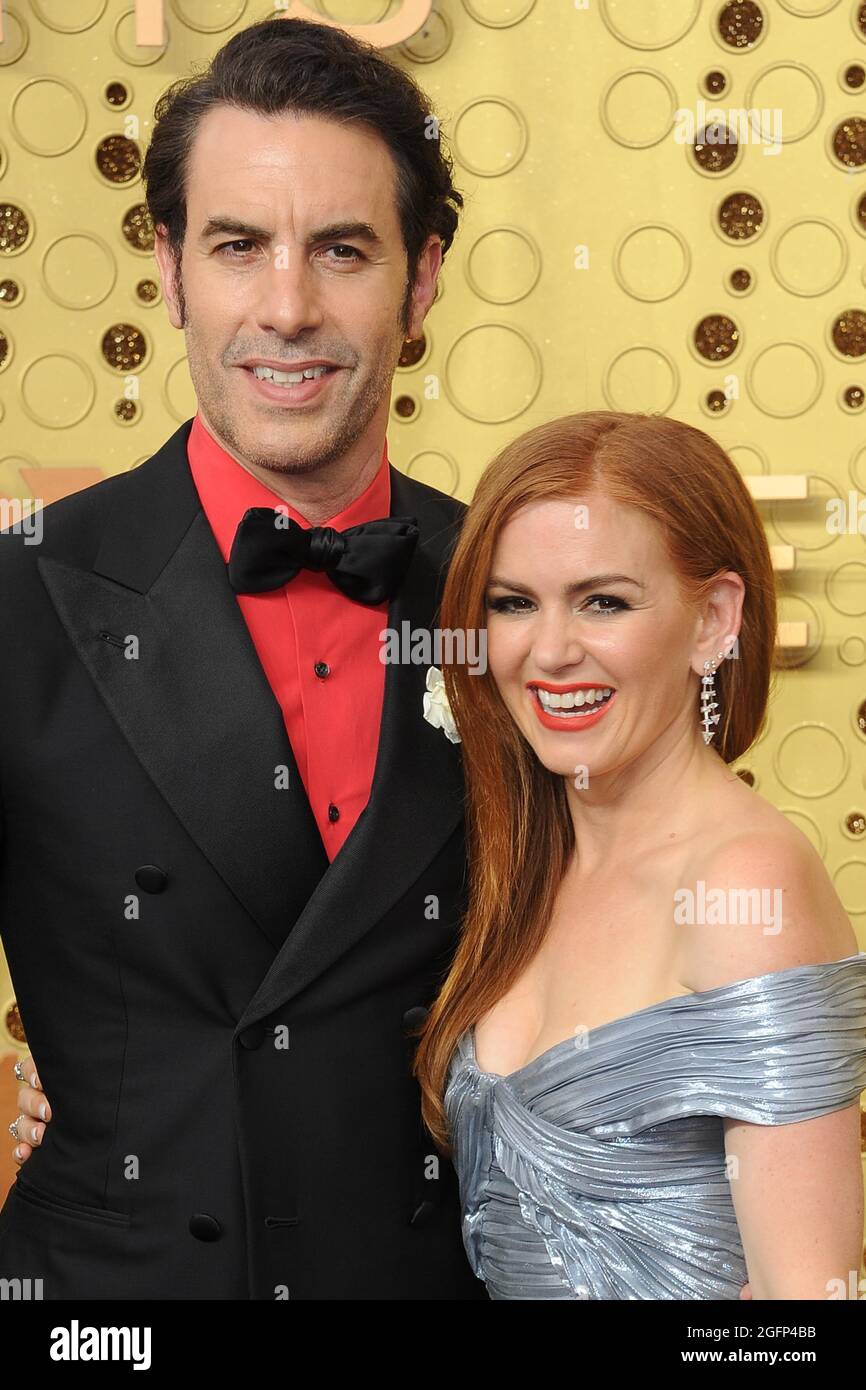 Los Angeles - CA -20190922 - The 71st Primetime Emmy Awards -PICTURED: Sacha Baron CohenIsla ...