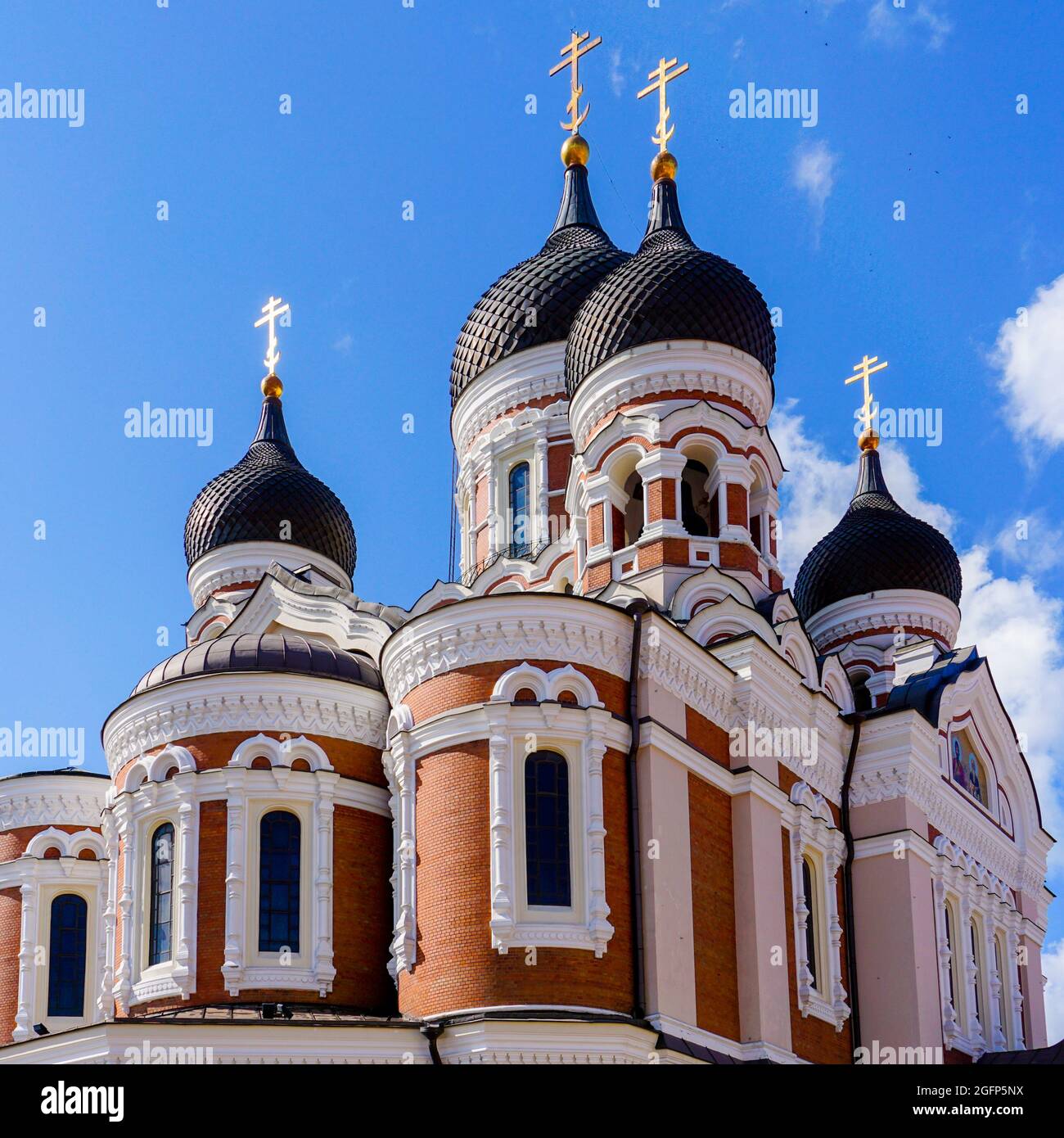 Tallinn, Estonia: 6 August, 2021: the Alexander Nevsky Cathedral in the ...