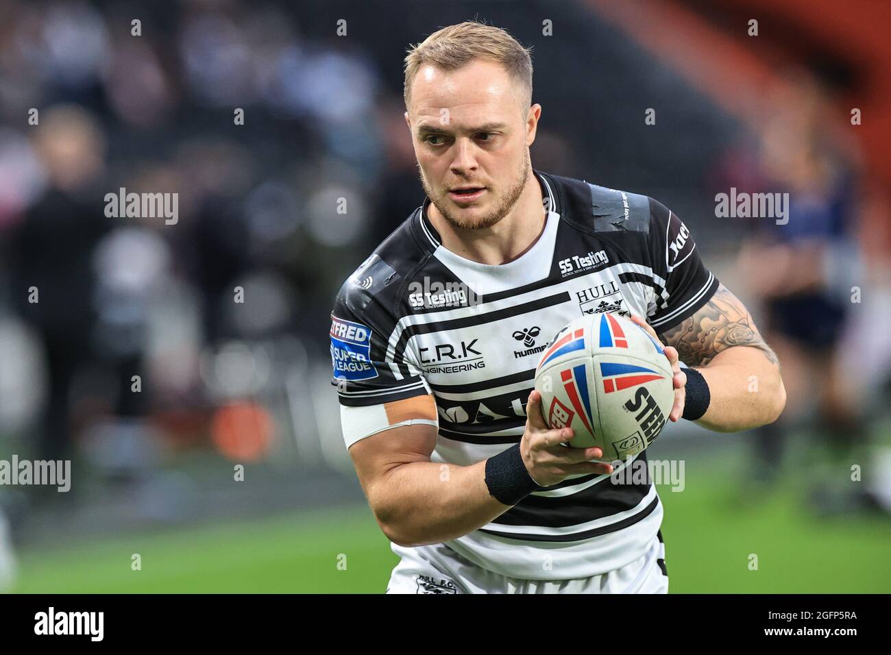 Adam Swift (21) of Hull FC during pre-game warm up Stock Photo - Alamy