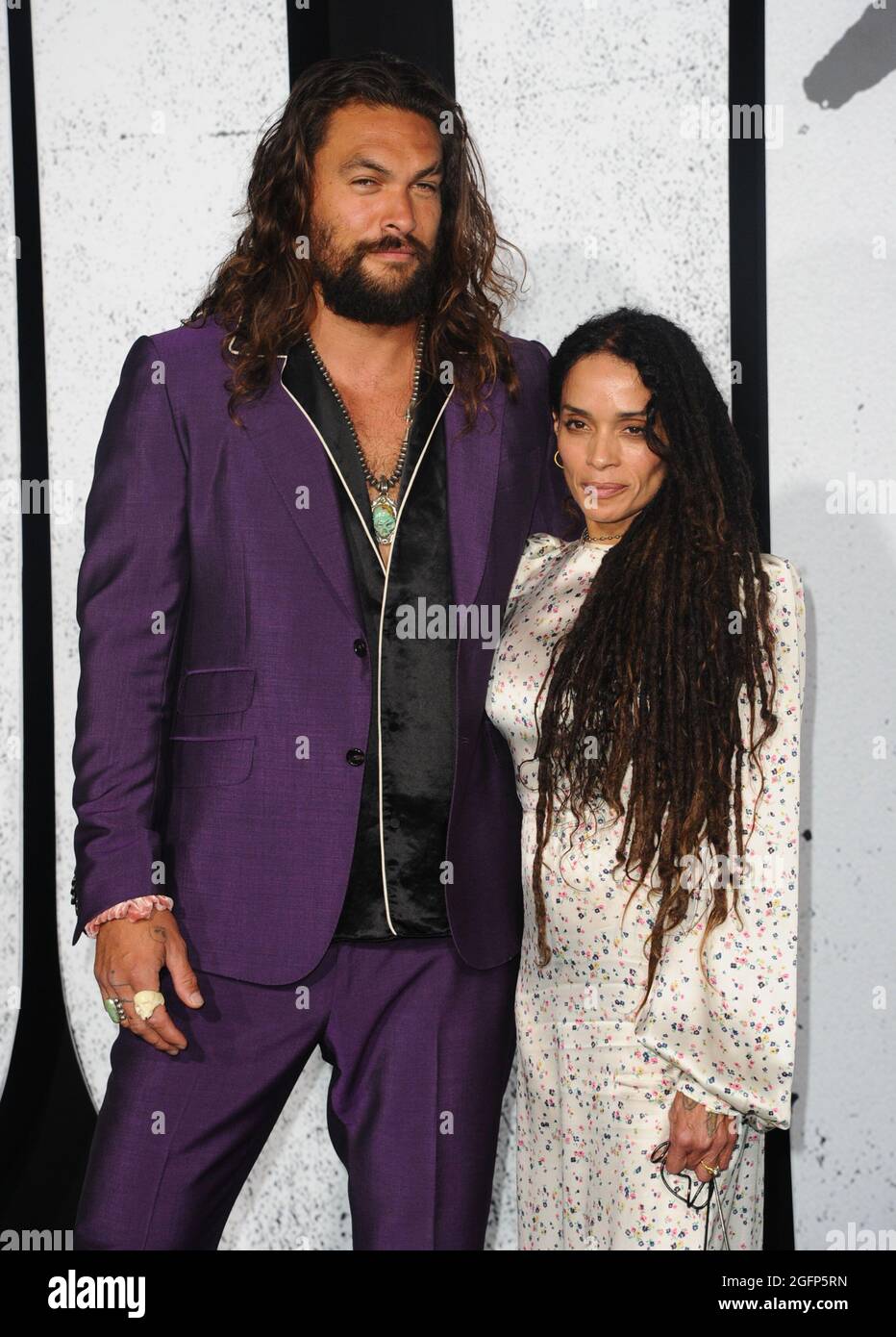 Los Angeles - CA - 09/28/2019 Joker Los Angeles Premiere -PICTURED: Jason Momoa and Lisa Bonet ...