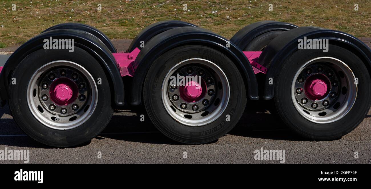 Large tyres for carrying heavy loads Stock Photo - Alamy