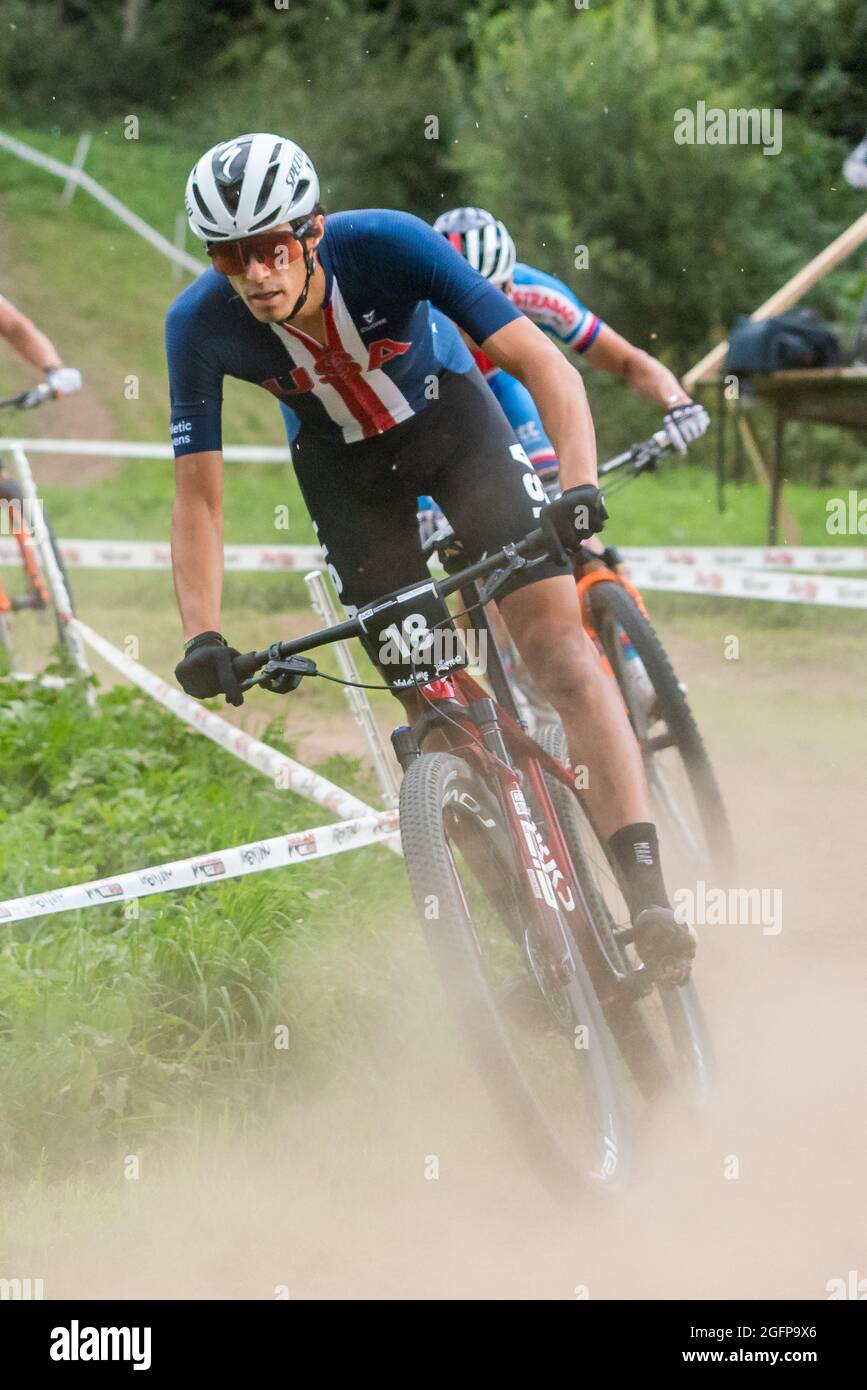 Christopher BLEVINS of the USA, 1st place elite men, during the Cross ...