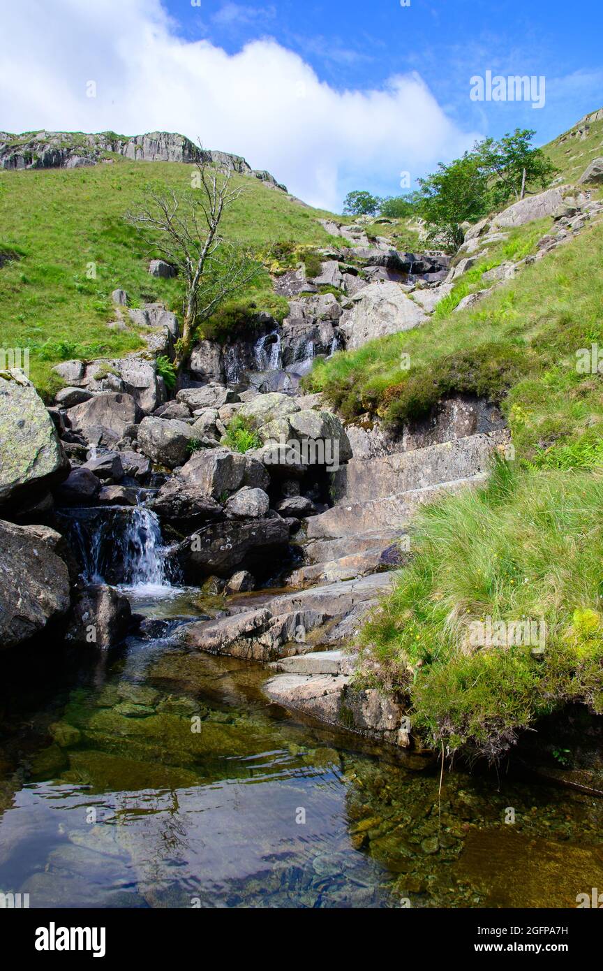 Small mountain waterfall clear water hi-res stock photography and ...