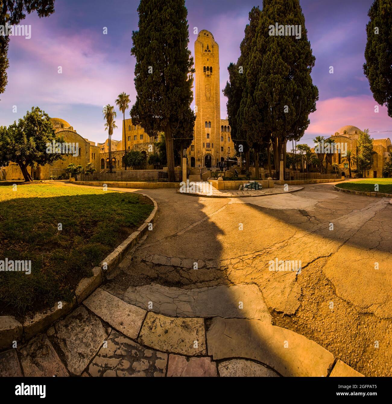 Sunset view from Le Merced Church in Granada, Nicaragua Stock Photo - Alamy