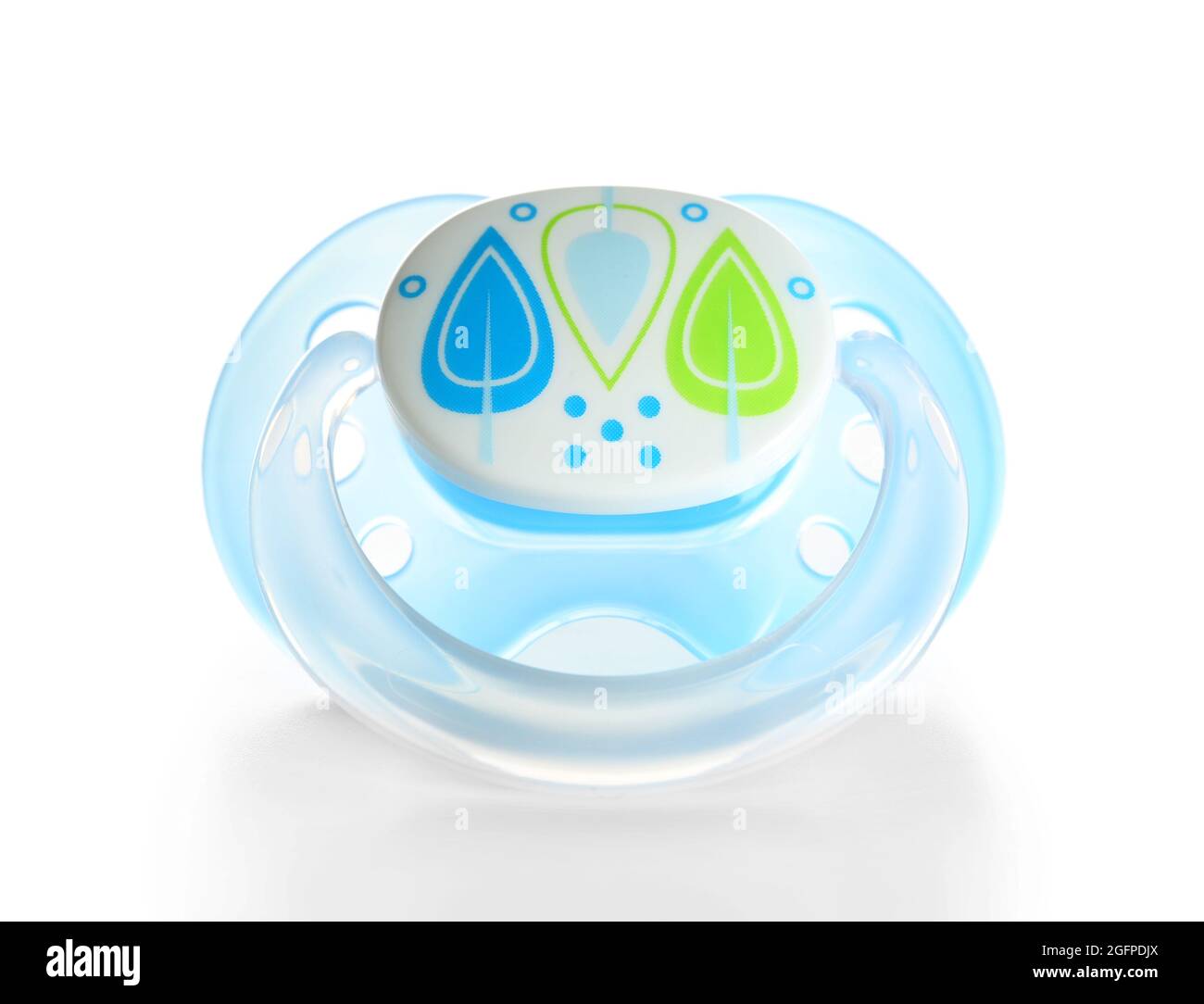 Baby pacifier on white background Stock Photo - Alamy