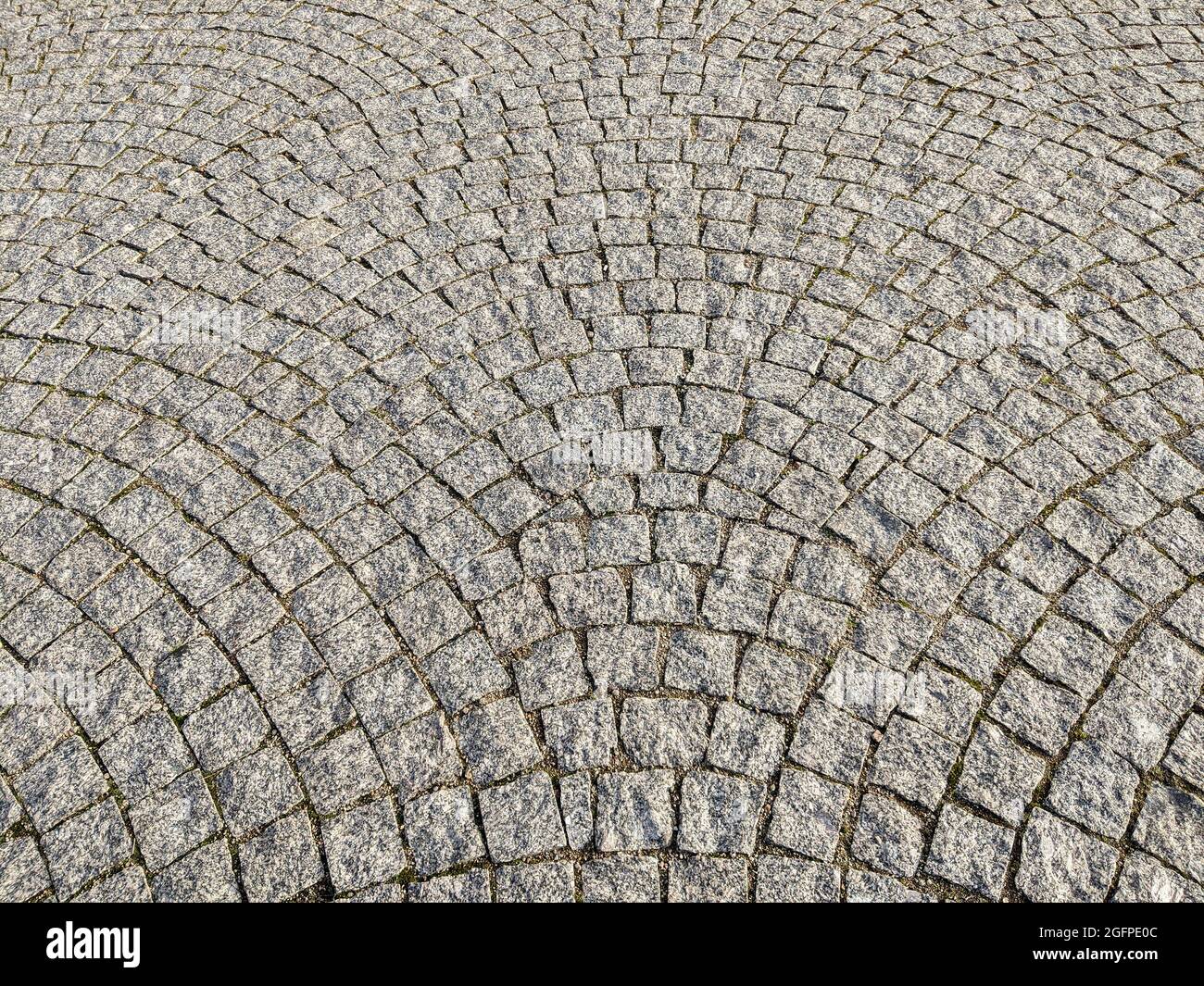 Granite paving stones on the sidewalk, textured paving background Stock ...