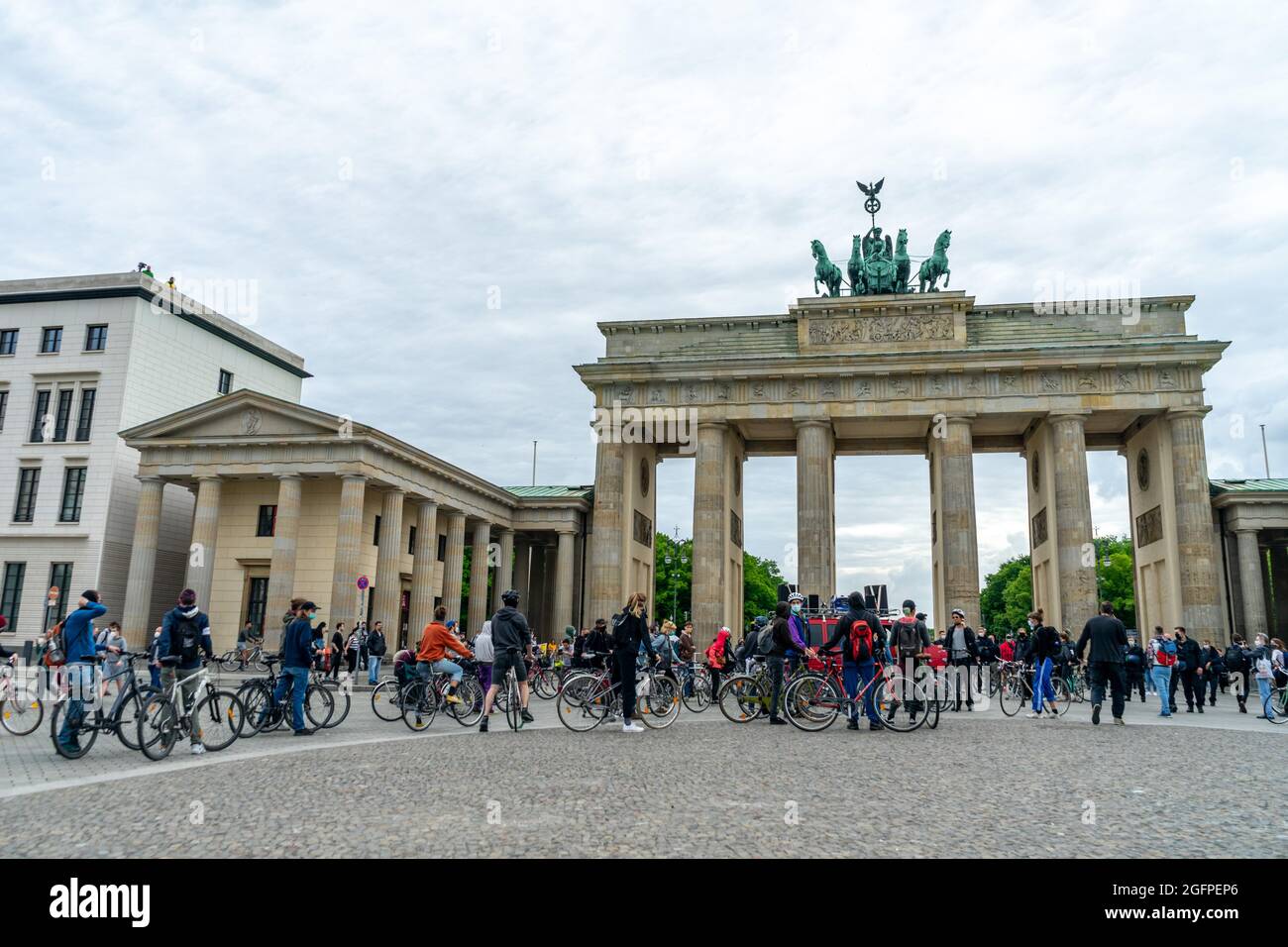 Demonstration Berlin Germany at the Alexanderplatz Stock Photo - Alamy