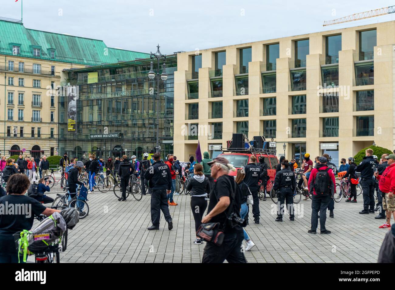 Demonstration Berlin Germany at the Alexanderplatz Stock Photo - Alamy