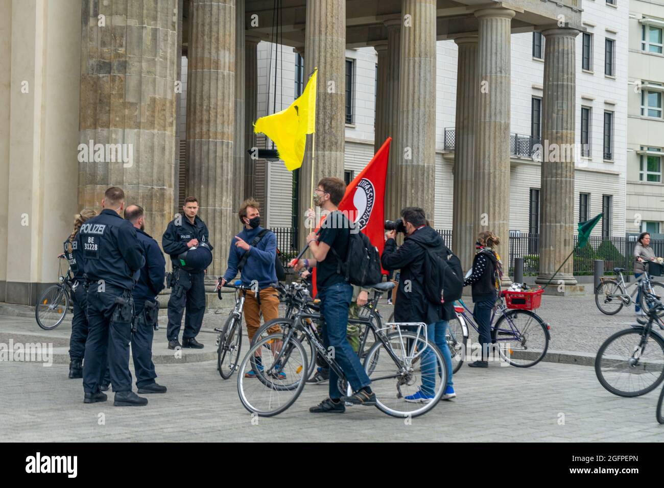 Demonstration Berlin Germany at the Alexanderplatz Stock Photo - Alamy