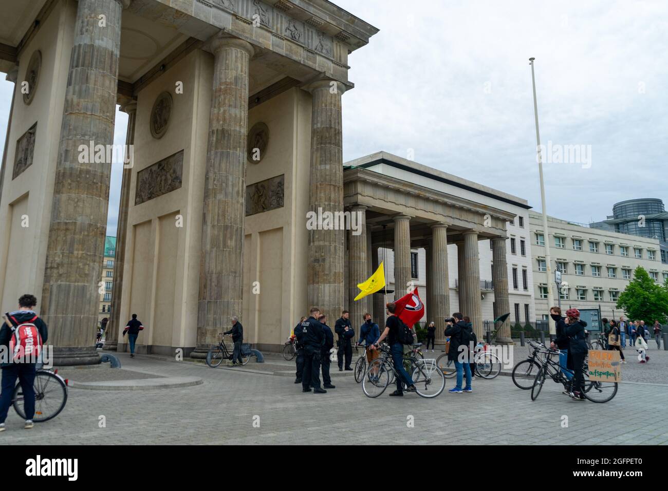 Demonstration Berlin Germany at the Alexanderplatz Stock Photo - Alamy