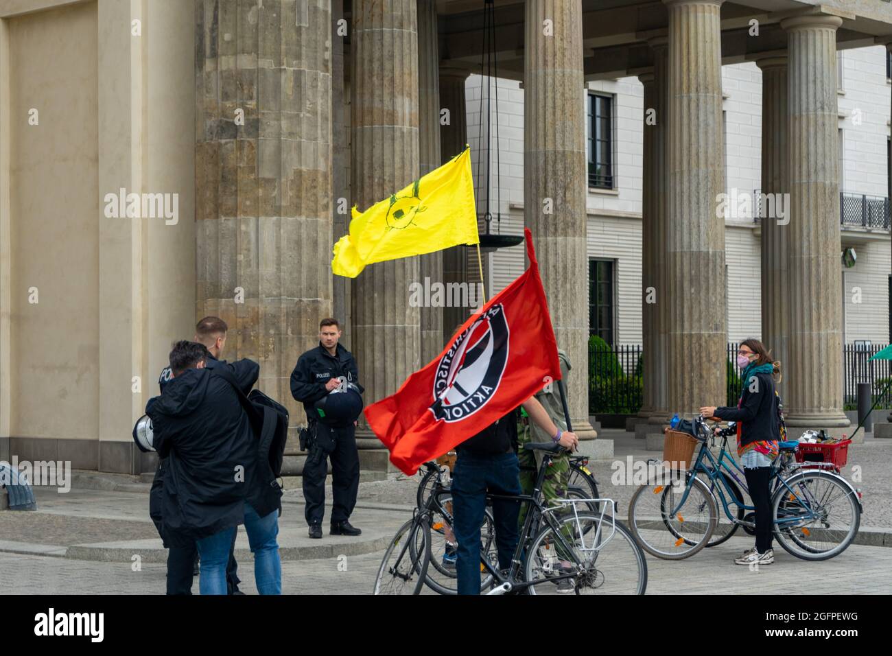 Demonstration Berlin Germany at the Alexanderplatz Stock Photo - Alamy