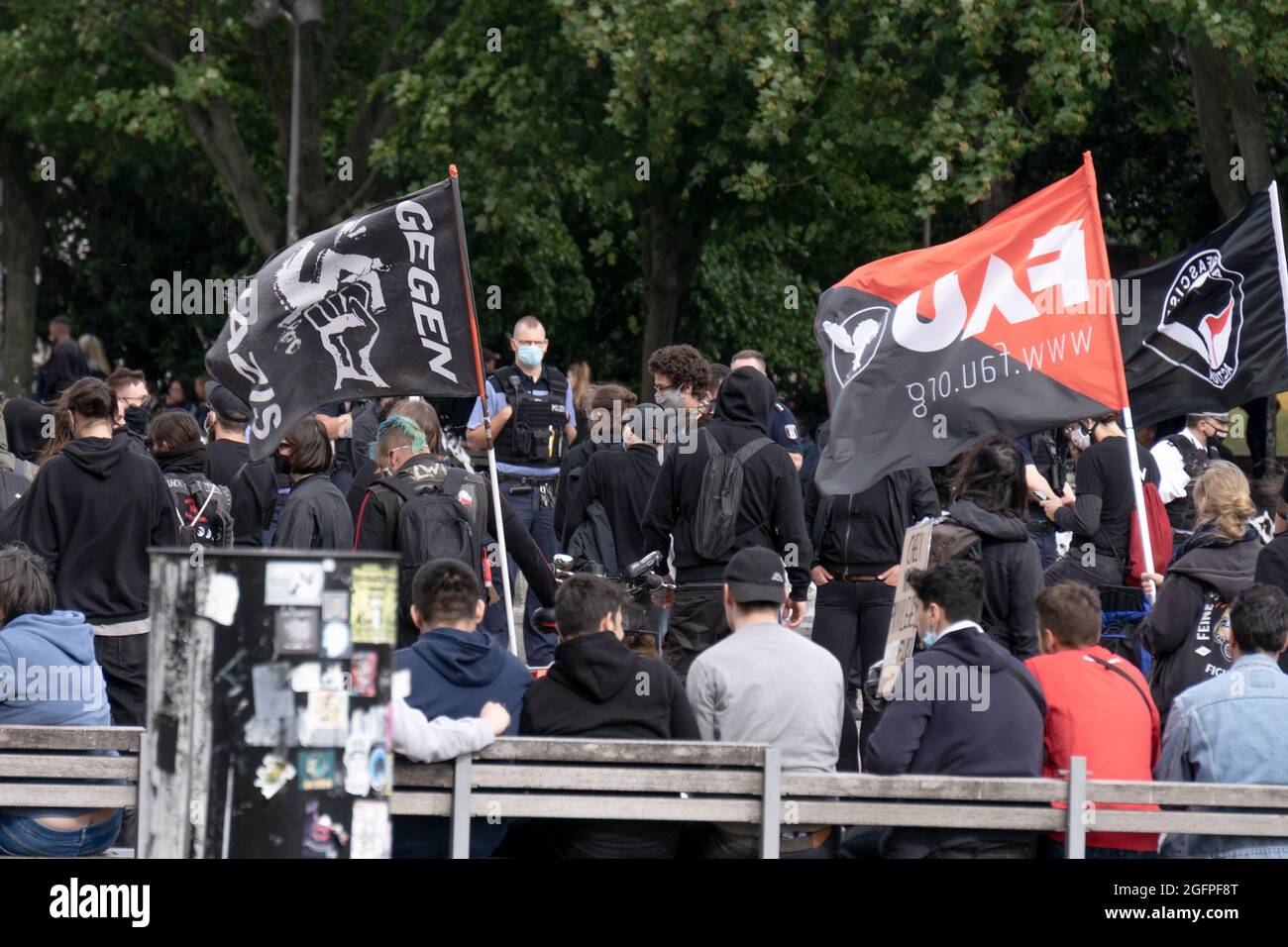 Demonstration on the alexanderplatz hi-res stock photography and images ...