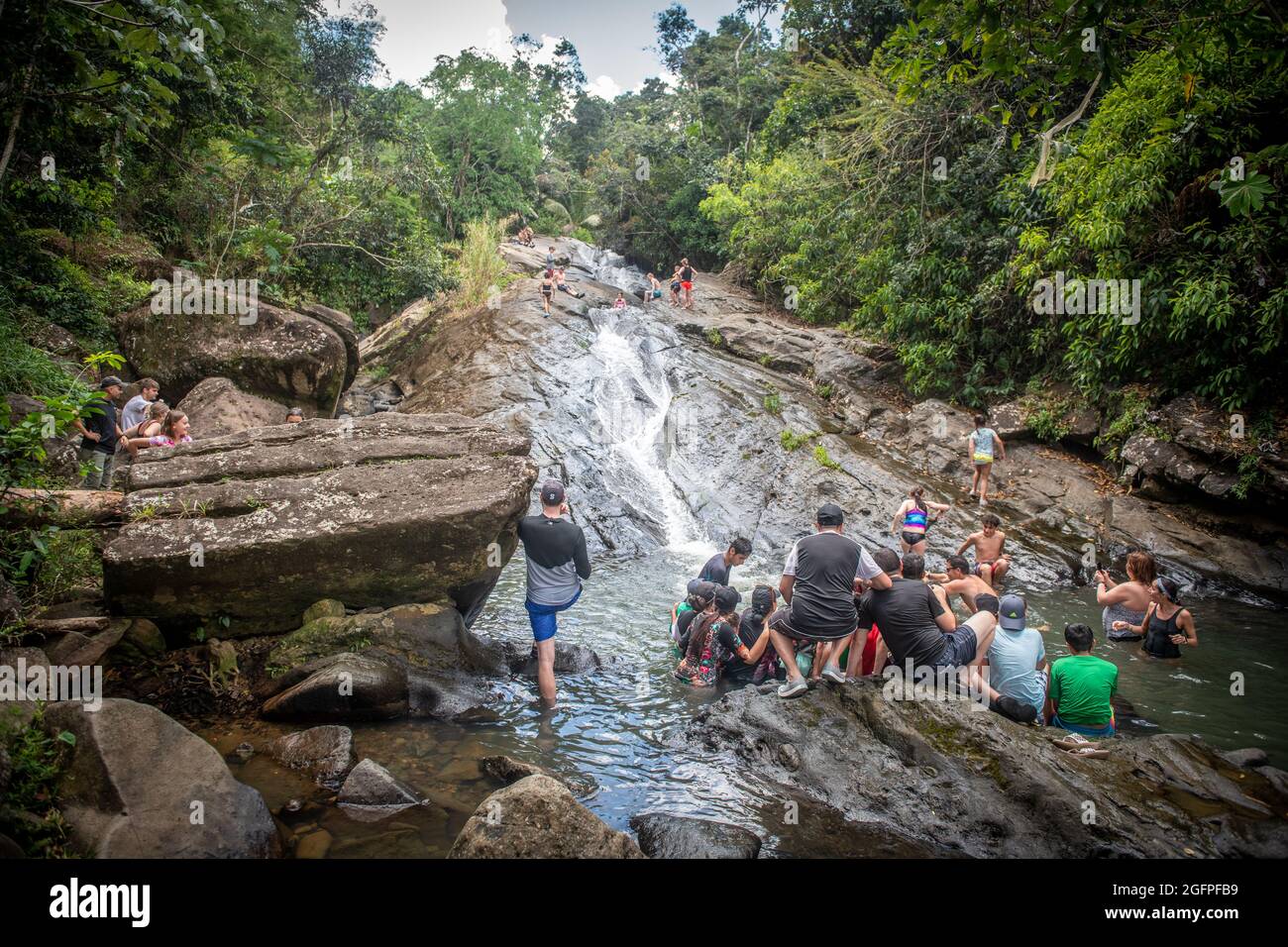 Bottom of water slide hi-res stock photography and images - Alamy