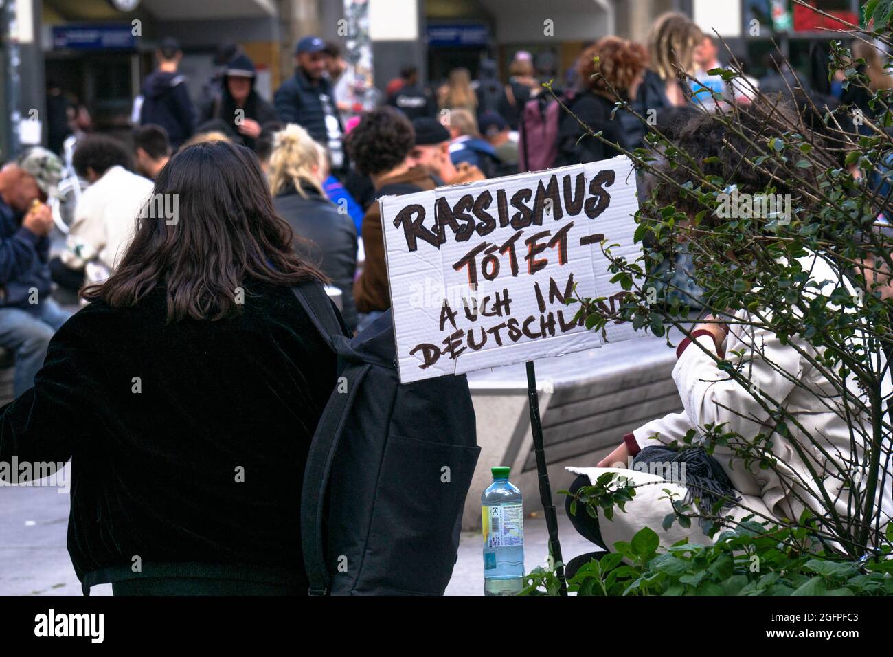 Demonstration Berlin Germany at the Alexanderplatz Stock Photo - Alamy
