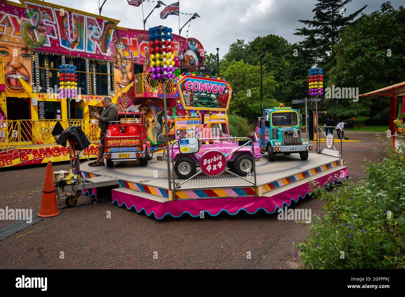 Mobile funfair held every year in Chapel field gardens in Norwich ...
