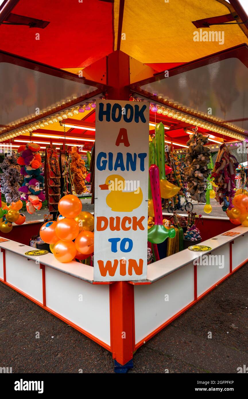 Mobile funfair held every year in Chapel field gardens in Norwich ...