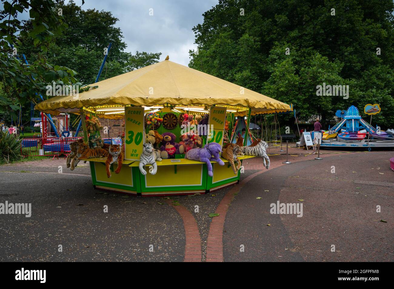 Mobile funfair held every year in Chapel field gardens in Norwich ...
