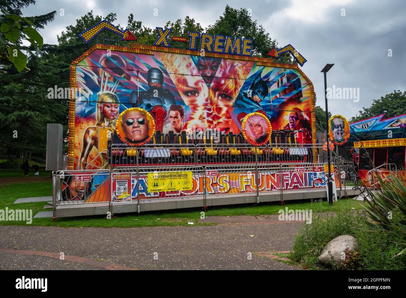Mobile funfair held every year in Chapel field gardens in Norwich ...