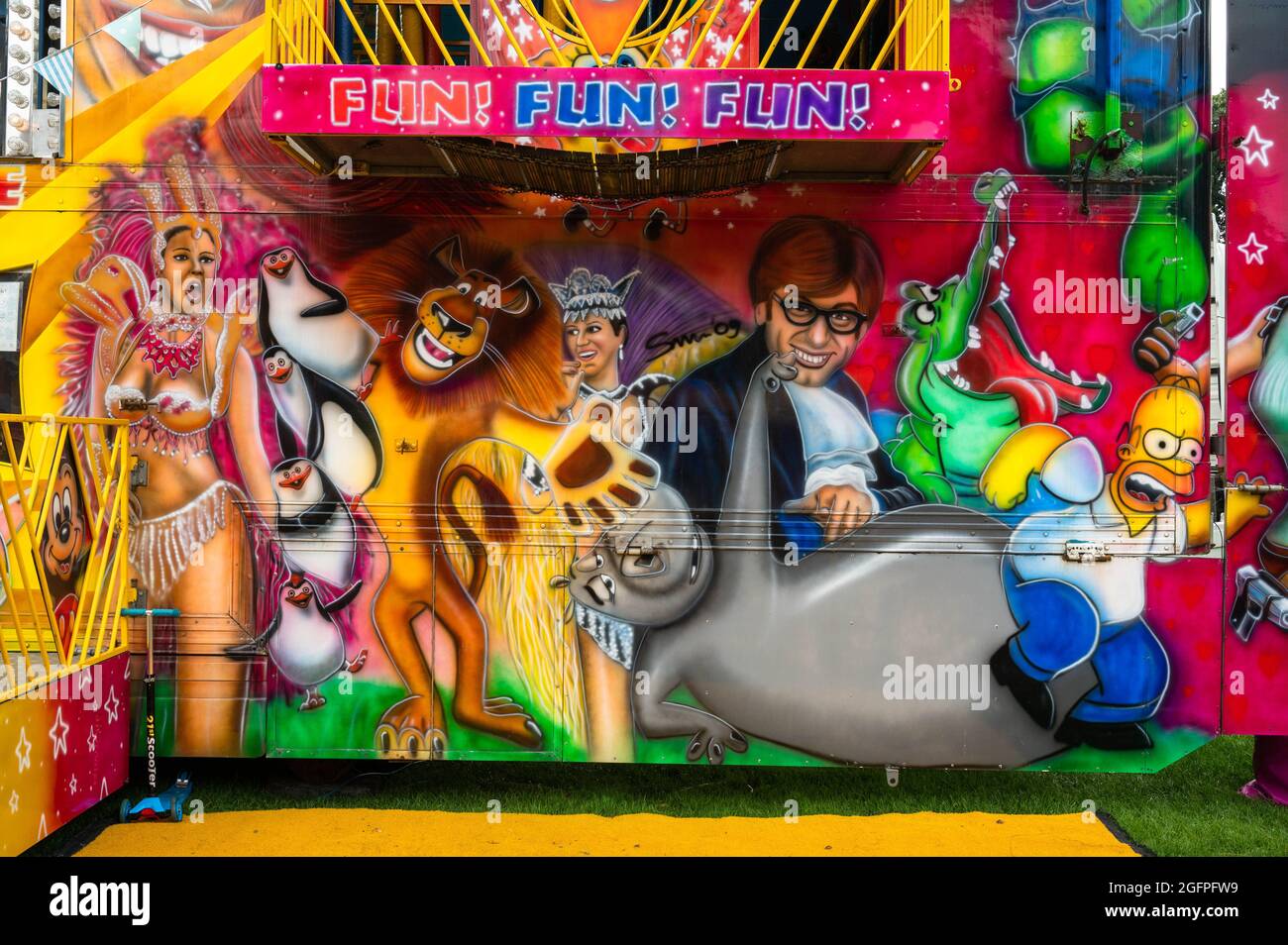 Mobile funfair held every year in Chapel field gardens in Norwich ...