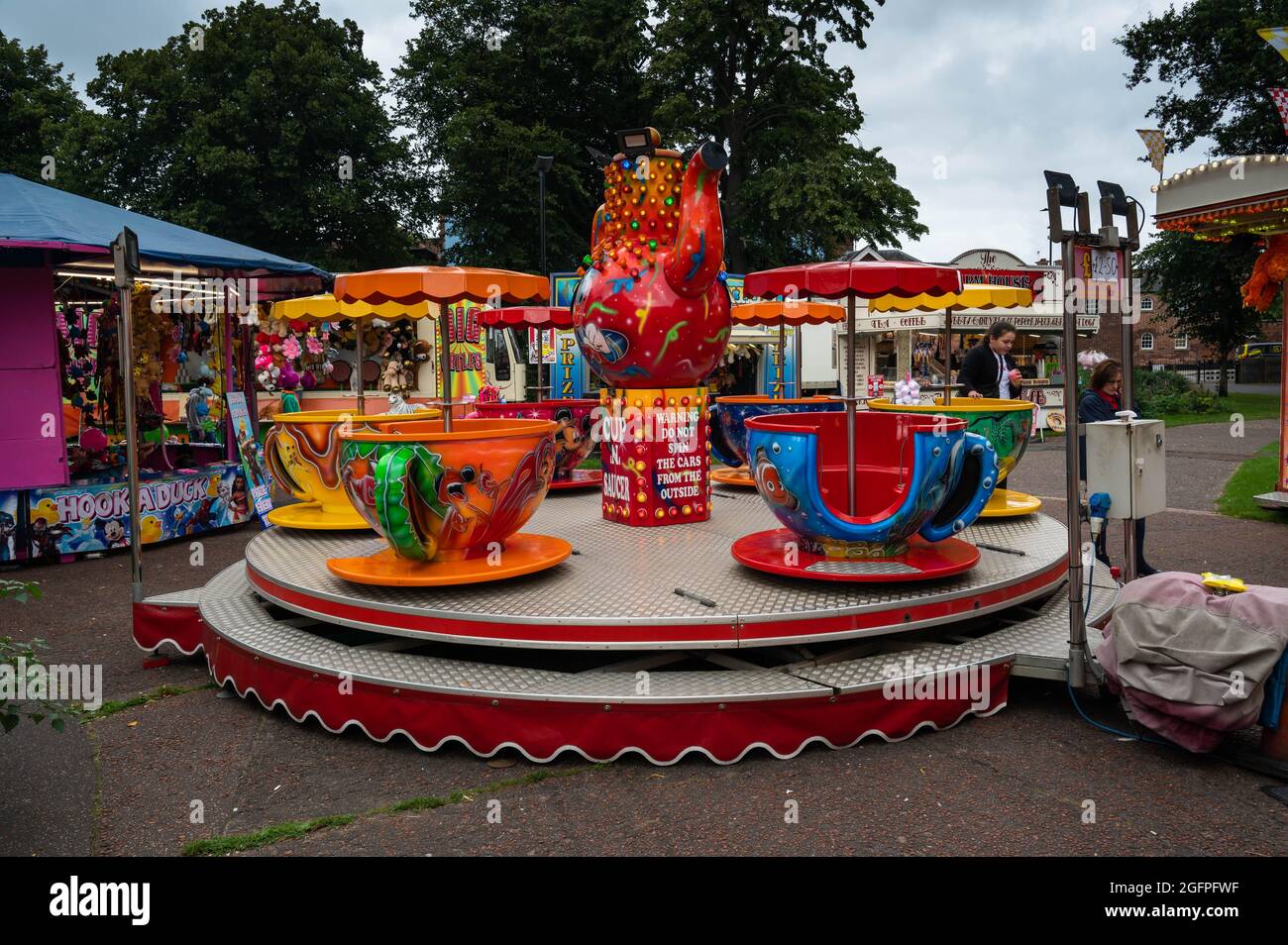 Mobile funfair held every year in Chapel field gardens in Norwich ...