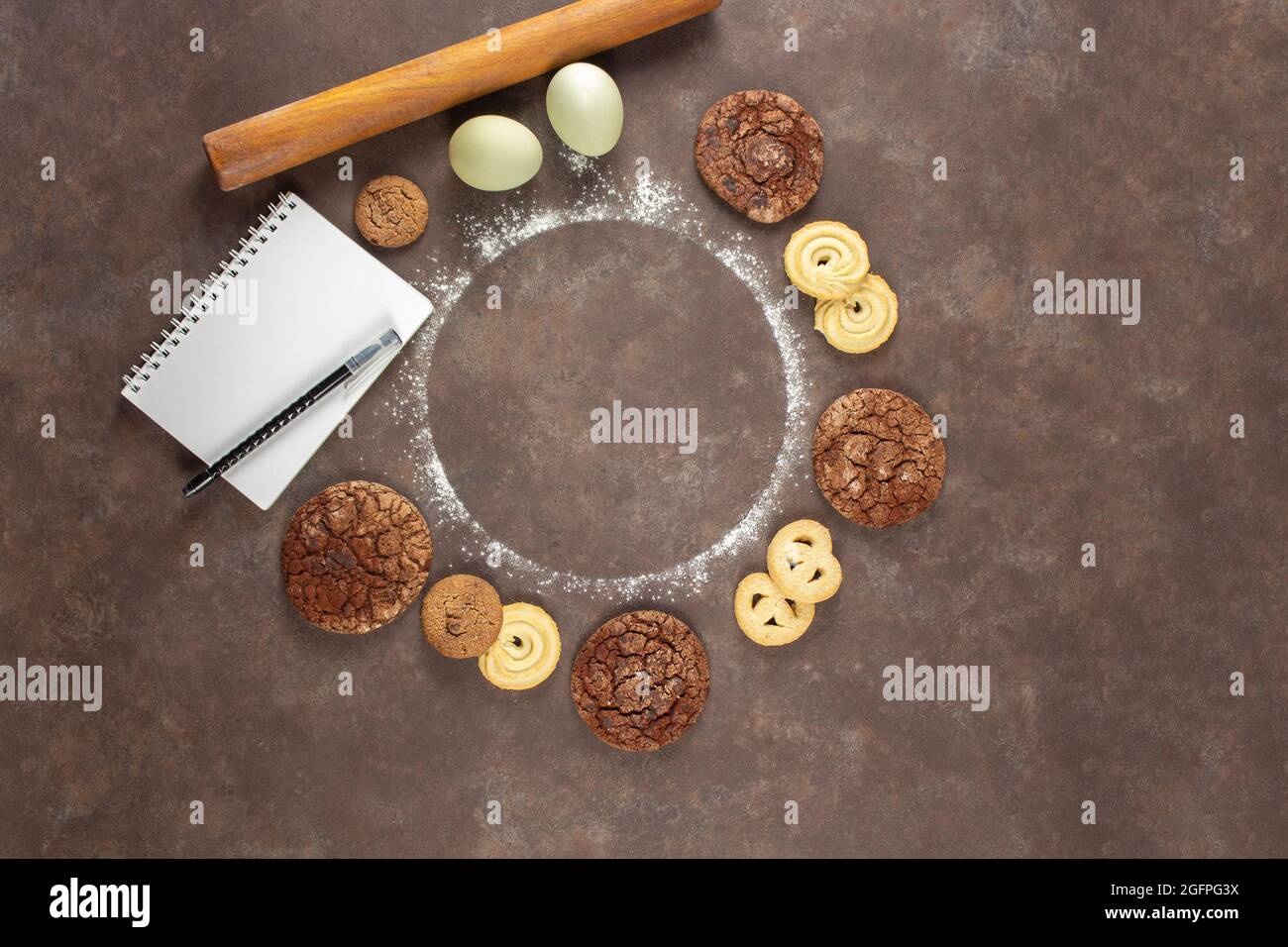 Biscuit. Background texture. Stack of cookies biscuit texture from ...