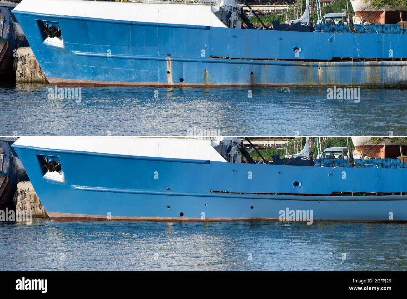 Painting before and after hi-res stock photography and images - Alamy