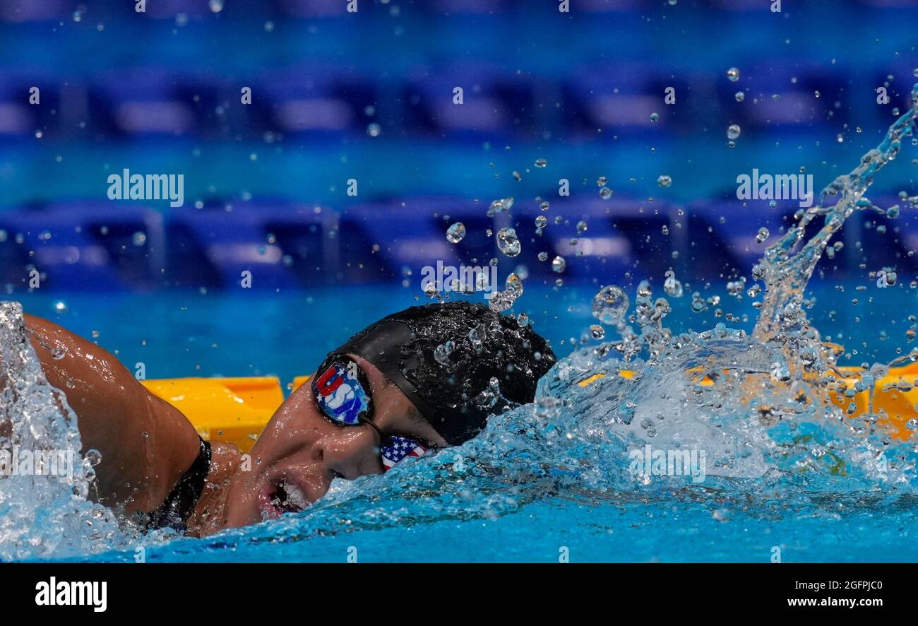 August 26, 2021: Anastasia Pagonis from USa winning gold and beating ...