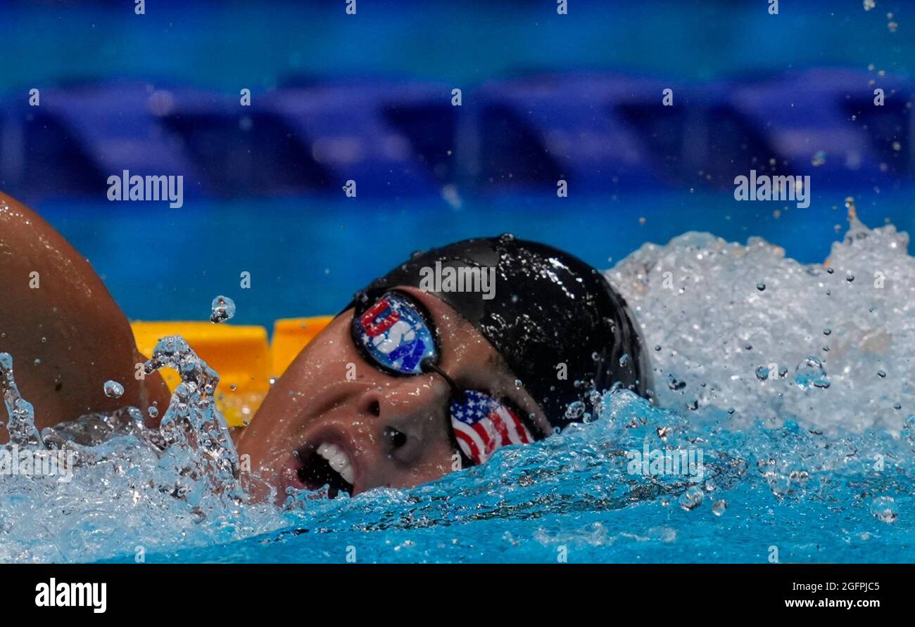 August 26, 2021: Anastasia Pagonis from USa winning gold and beating ...
