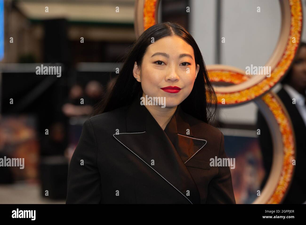 Awkwafina arriving for the UK premiere of Marvel Studio's Shang-Chi at ...