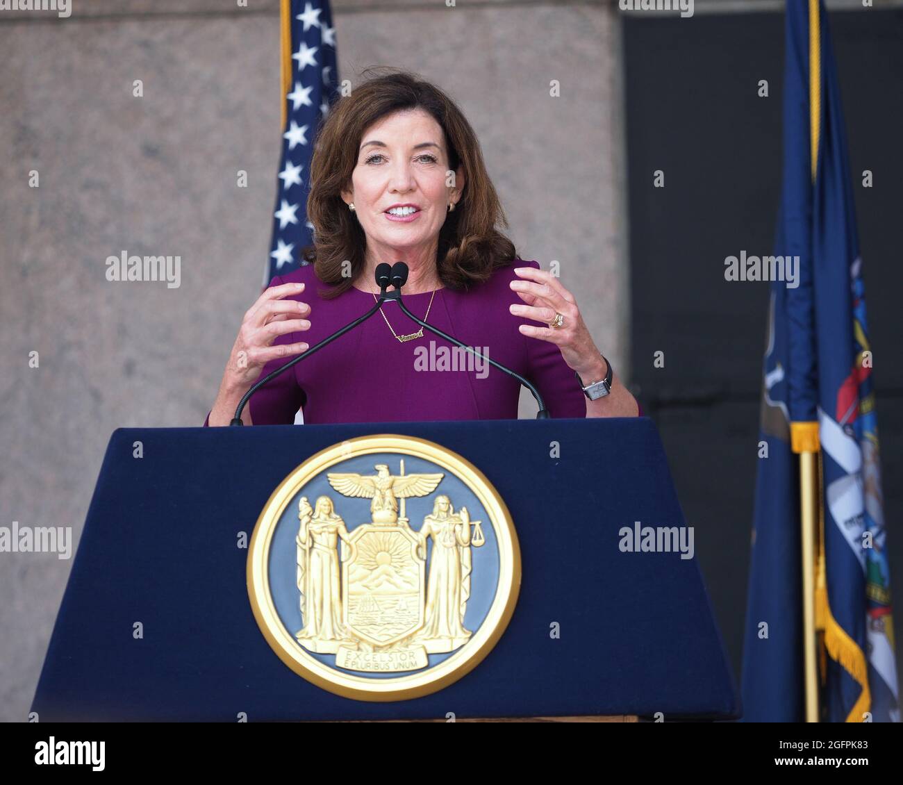 New York, New York, USA. 26th Aug, 2021. Governor Kathy Hochul at the ...