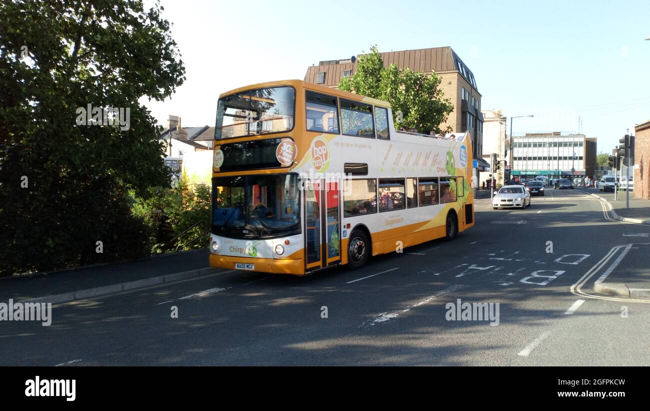 An open top Stagecoach double decker bus in Great Western Road ...