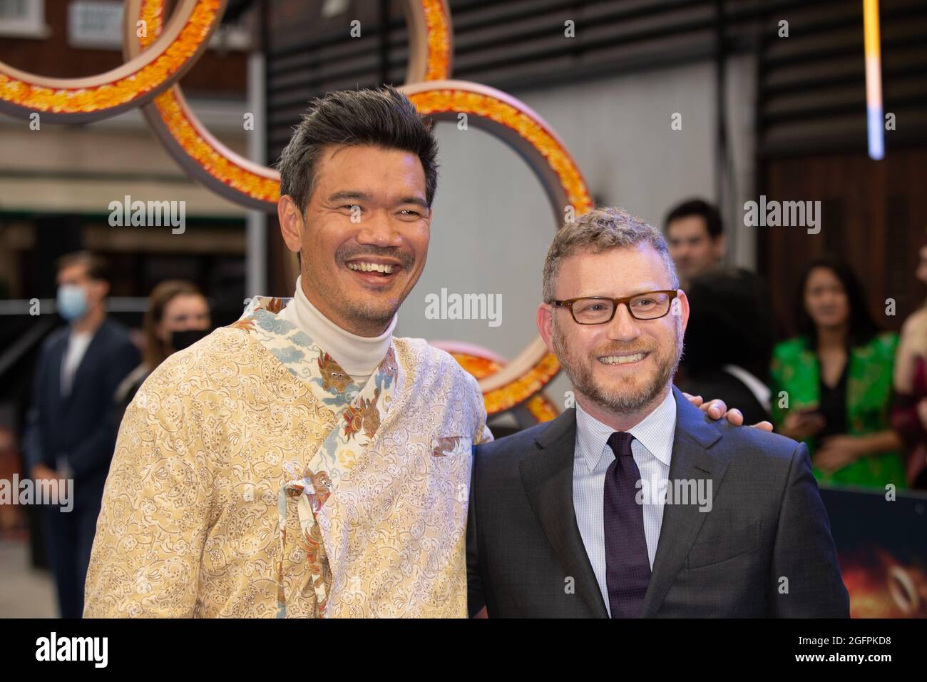 Destin Daniel Cretton and Jonathan Schwartz arriving for the UK ...