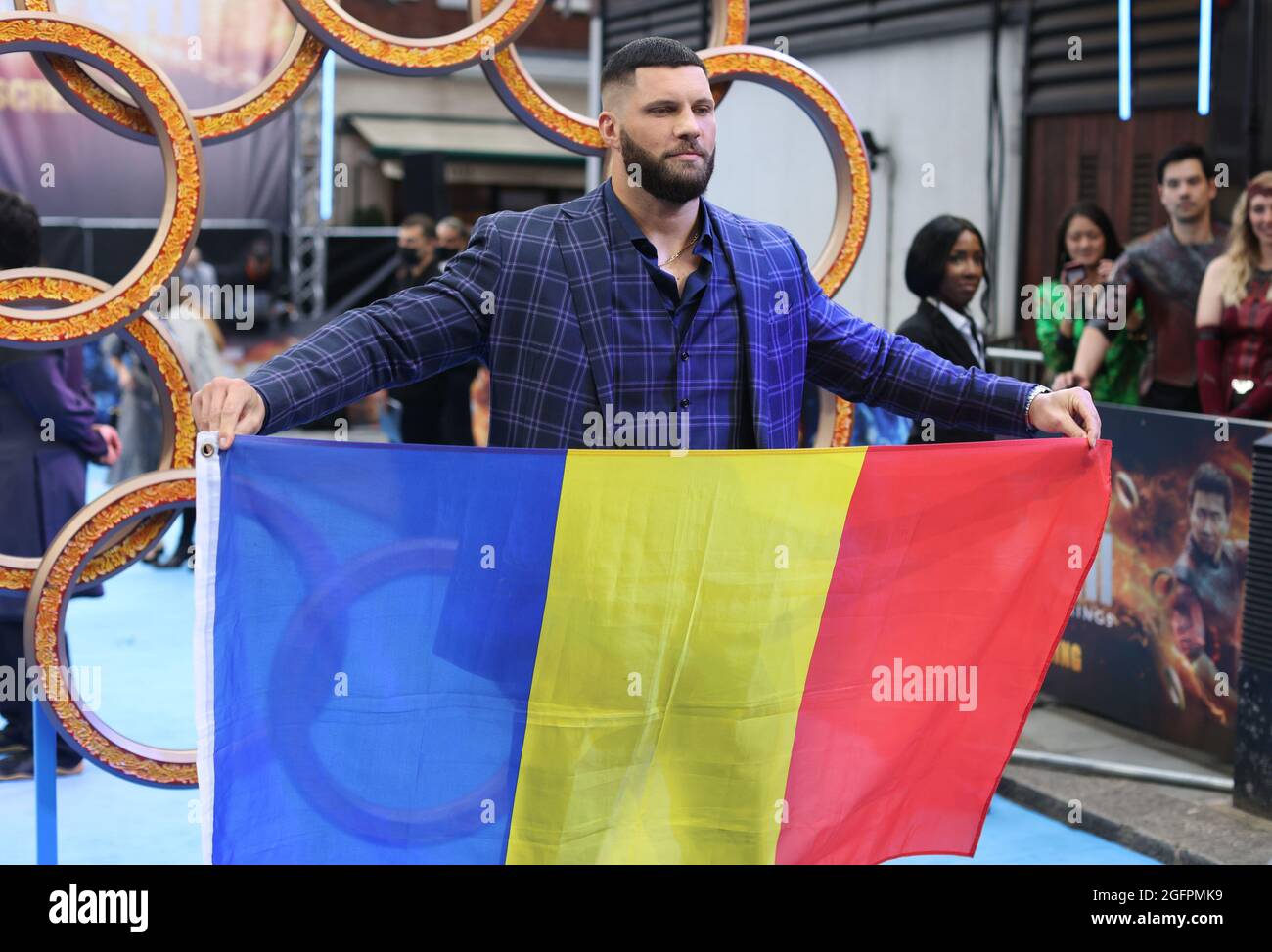 Florian Munteanu arriving for the UK premiere of Marvel Studio's Shang ...