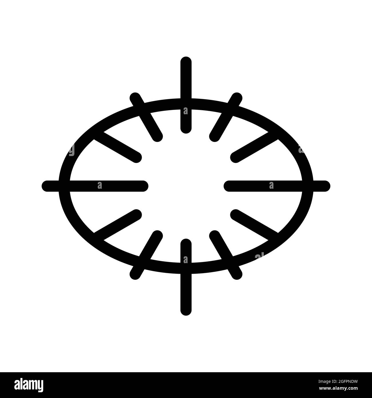 Target aim icon, archer sports game symbol. Game aiming sight dot ...