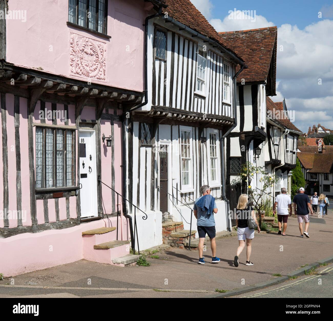 Cottages Church Street Lavenham Suffolk Stock Photo - Alamy