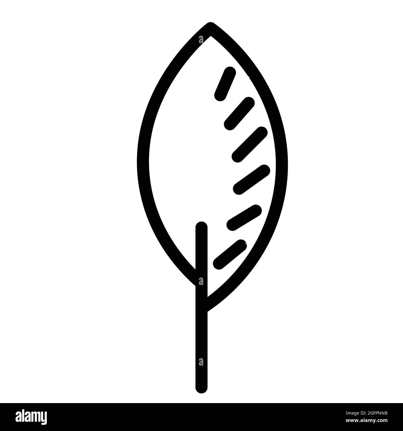 Black and white template tree icon. Vector symbol sign isolated on ...