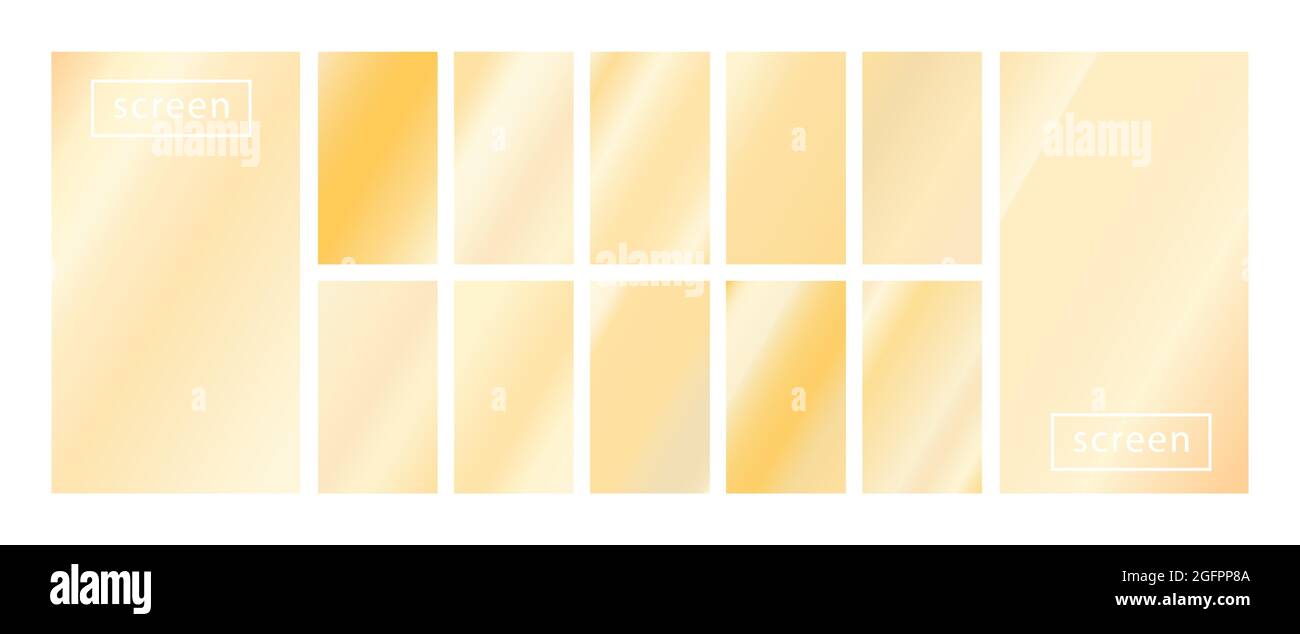 Mobile screen lock display collection of colorful backgrounds in trendy ...