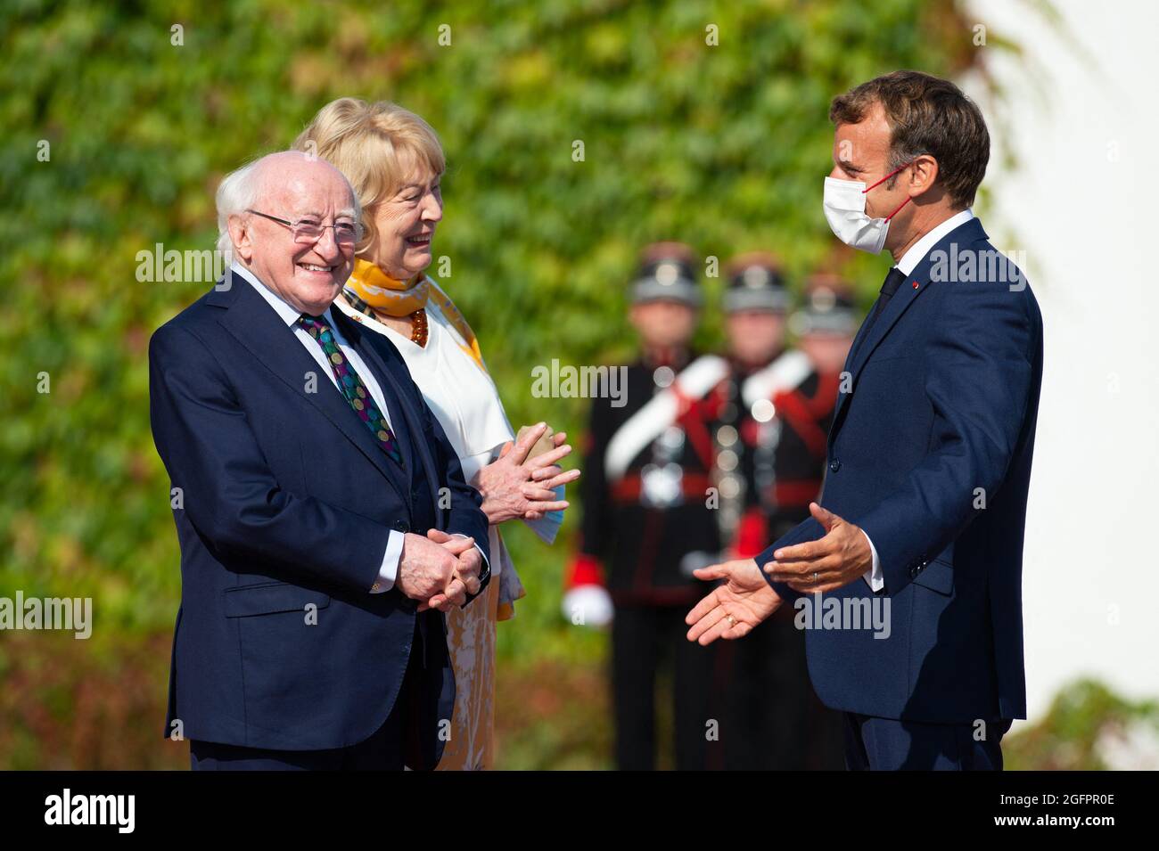 President michael d higgins and his wife sabina coyne higgins hi-res ...