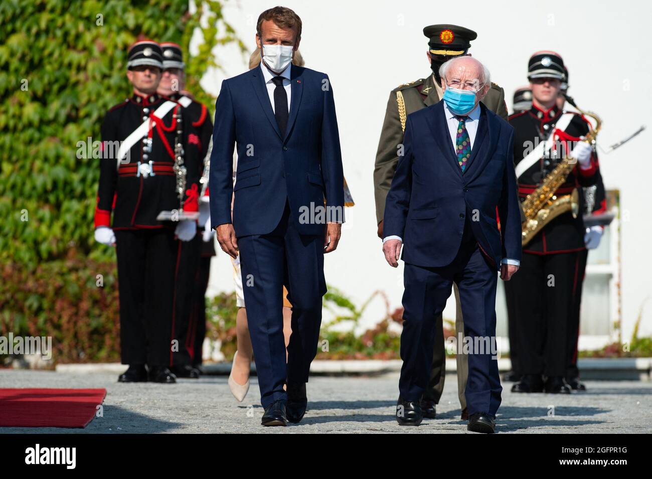 President of Ireland Michael D. Higgins and his wife Sabina Coyne ...