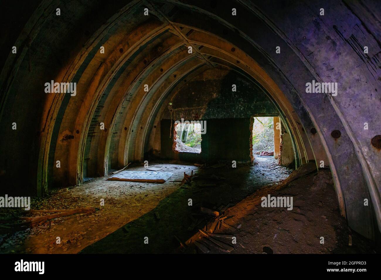 Abandoned underground depot in Soviet military base Stock Photo - Alamy
